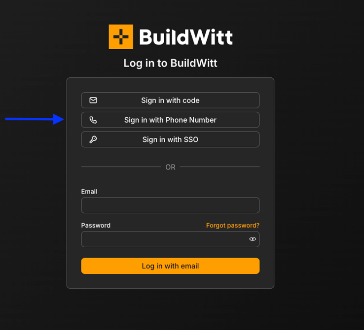 How to Sign In with a Code on BuildWitt Improve