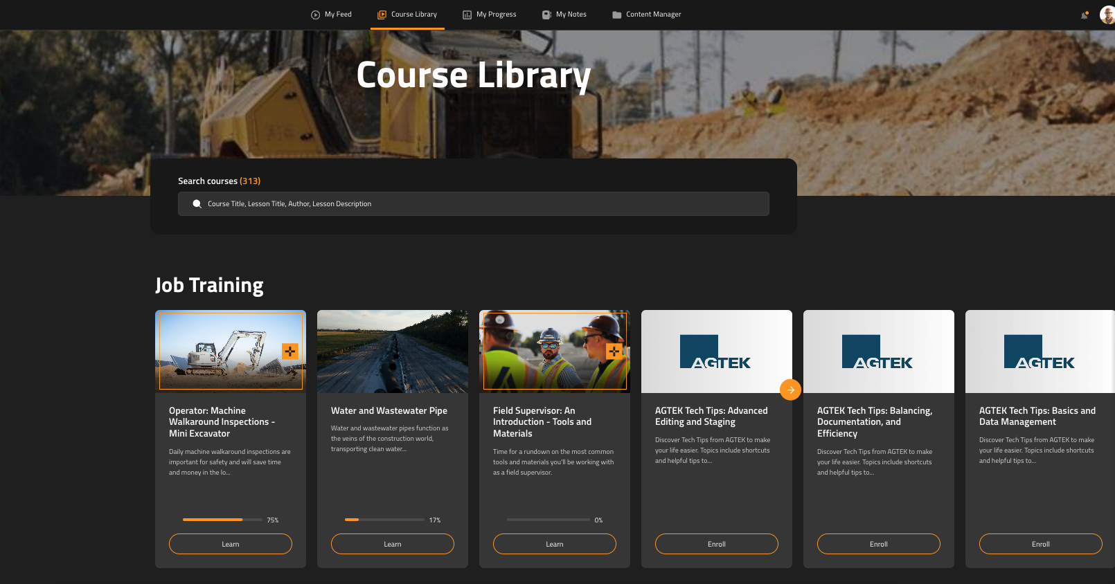 Course Library Overview
